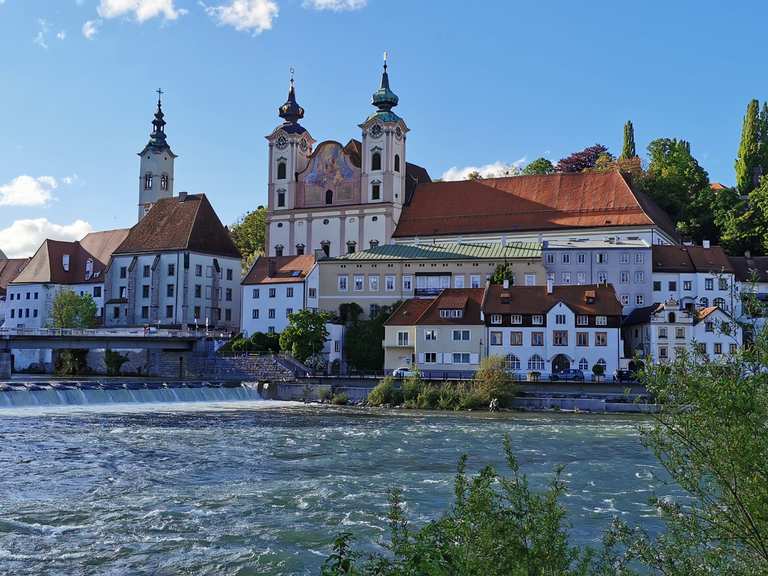 Blick auf Mündung Steyr-Enns - Cycle Routes and Map | Komoot