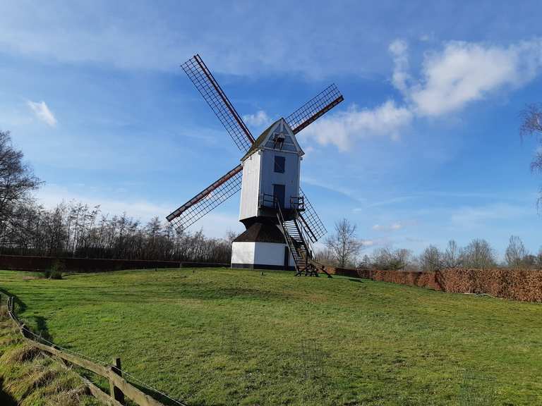 De molen van Bouwel fietsroutes en kaart | Komoot