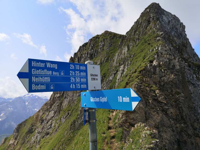 Gitschen 2513 m: Wanderungen und Rundwege | komoot