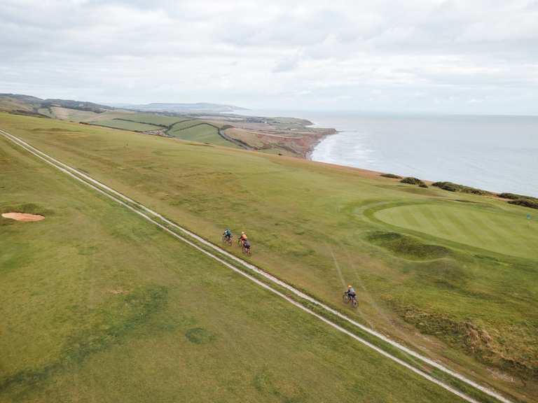 View of Freshwater Bay and Chalk Cliffs - Mountain Bike Trails & Tracks ...