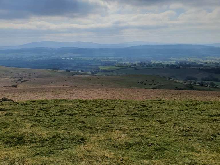 Views across to Long Mynd Routes for Walking and Hiking | Komoot