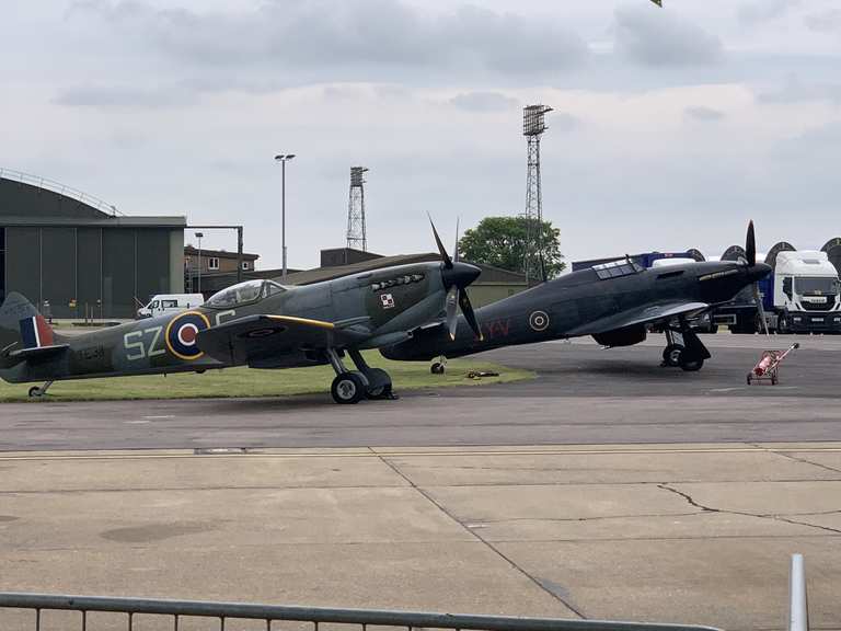 Coningsby river loop via Battle of Britain Memorial Flight Museum ...