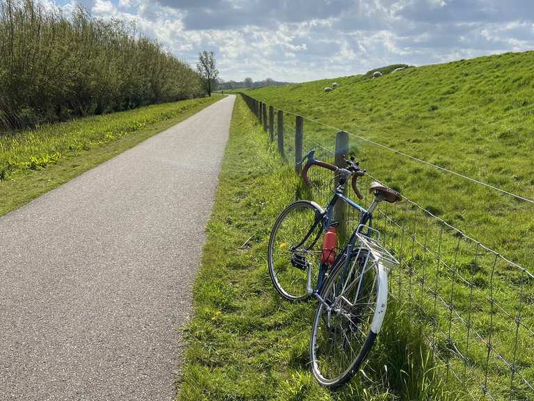Mooi verhard fietspad langs de Oude Maas: Radtouren und Radwege | komoot
