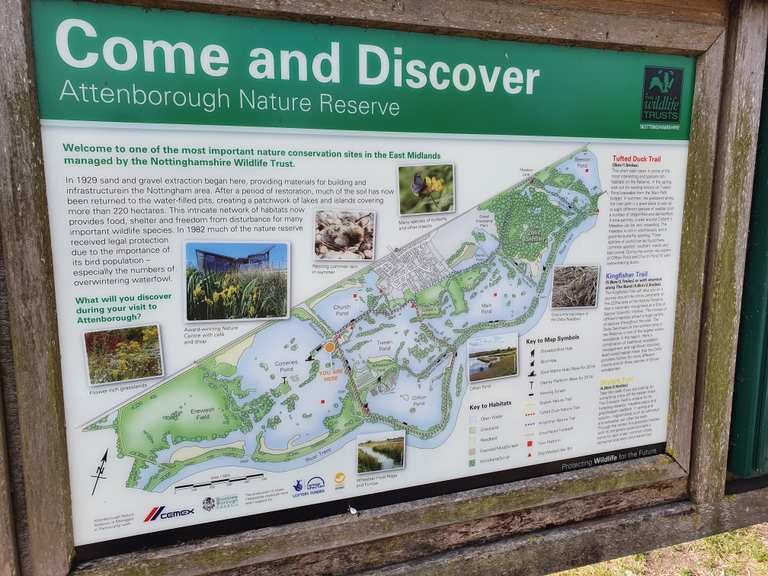 Attenborough Nature Reserve Visitor Centre Routes for Walking and ...