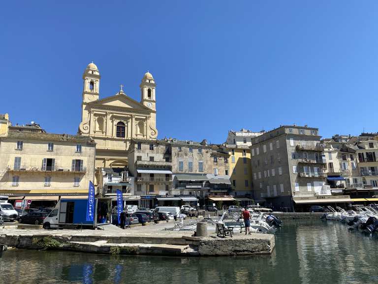 On the heights of Bastia — city centre loop | bike Tour | Komoot