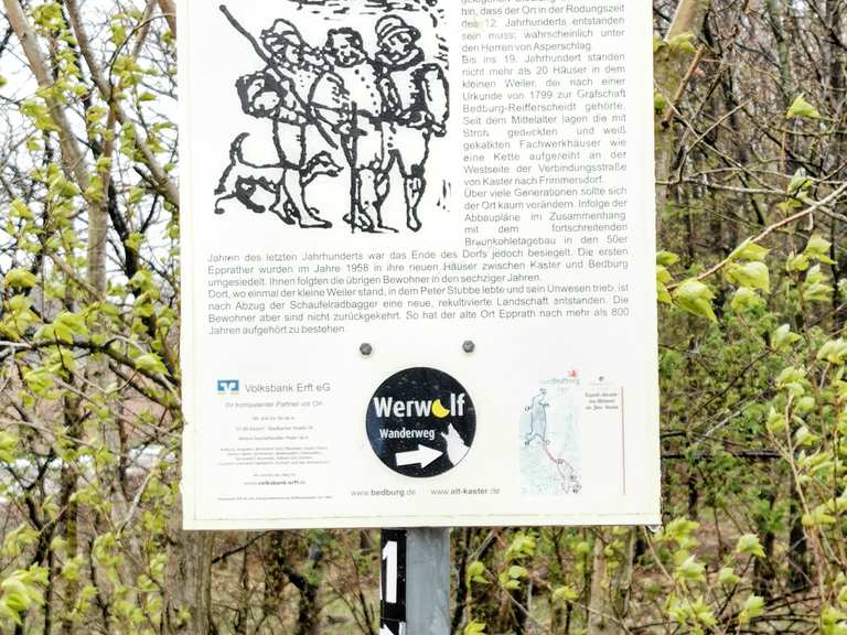 Stationstafel Werwolfwanderweg - Wohnort von Peter Stubbe: Wanderungen ...