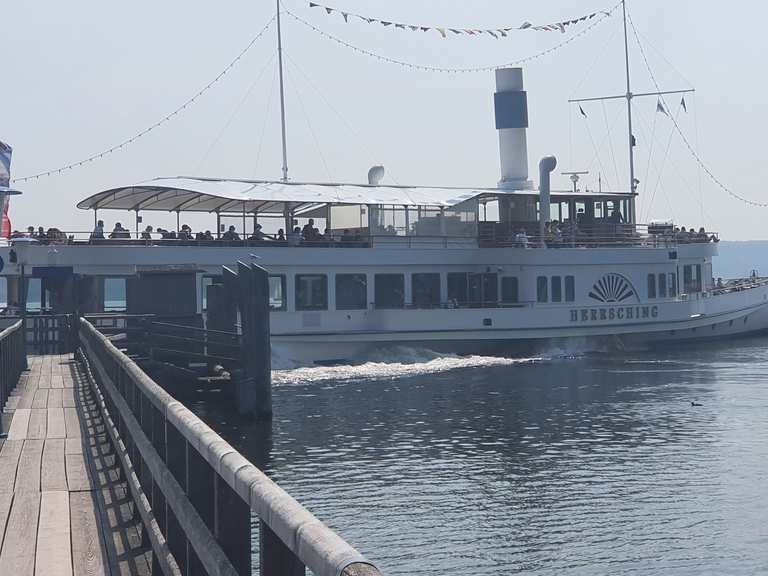Dampferanlegestelle Utting – Bootshaus Itinerario ad anello da Utting ...