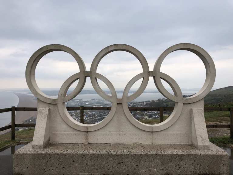 Olympic Rings Sculpture Viewpoint (Weymouth & Chesil Beach) - Cycle ...