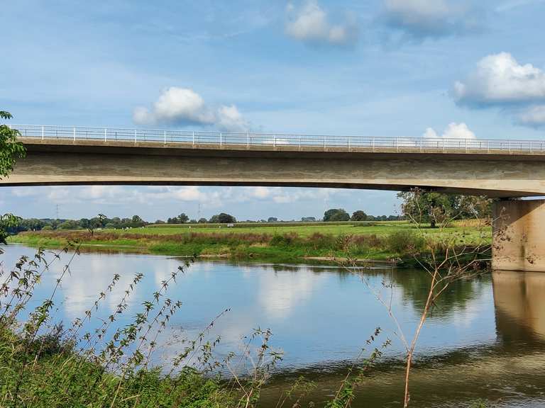 Weserbrücke Petershagen : Radtouren und Radwege | komoot