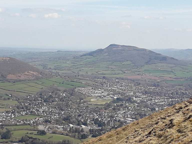 Great view of Gilwern and the surrounding hills Routes for Walking and ...