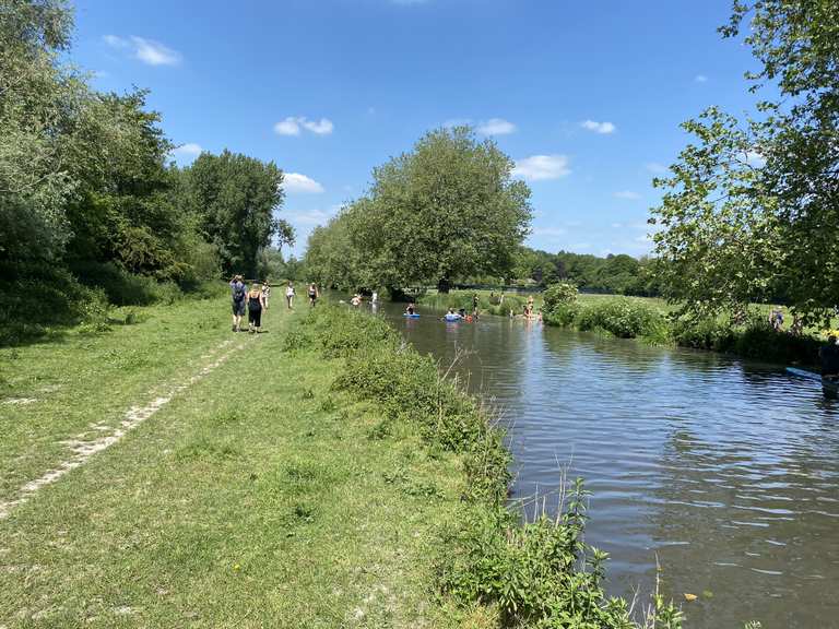 River Itchen loop from Saint Giles Hill Winchester — South Downs ...