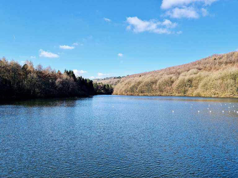 Linacre Middle Reservoir southeast corner Routes for Walking and Hiking ...