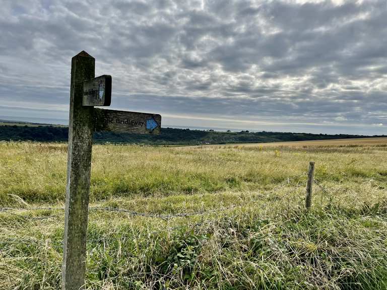 Firle Beacon loop and Alfriston loop from Bishopstone — South Downs ...