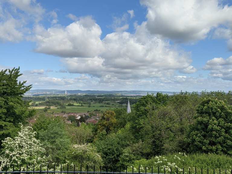 View of both Severn Bridges from Almondsbury Road Cycle Routes and Map ...