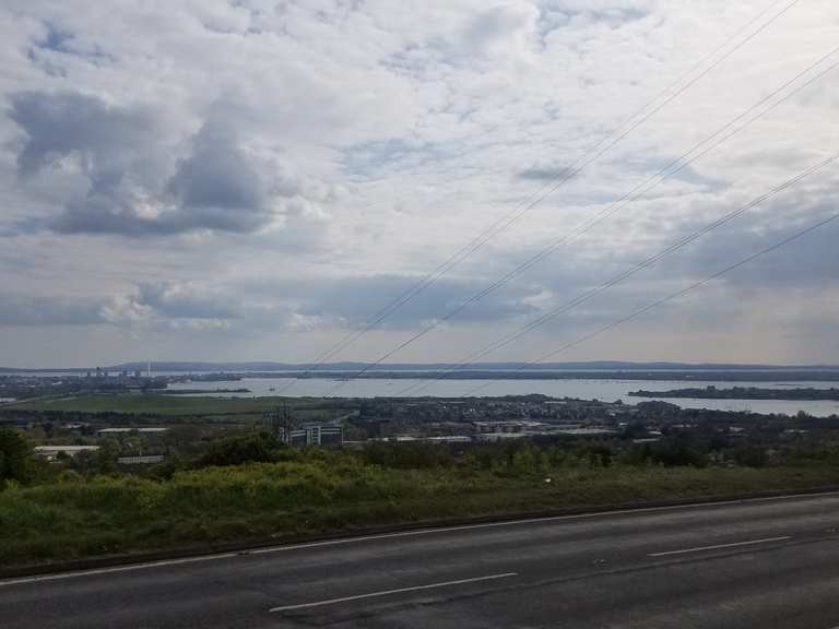 VIewpoint - Top of Portsdown Hill (almost!) Road Cycle Routes and Map ...