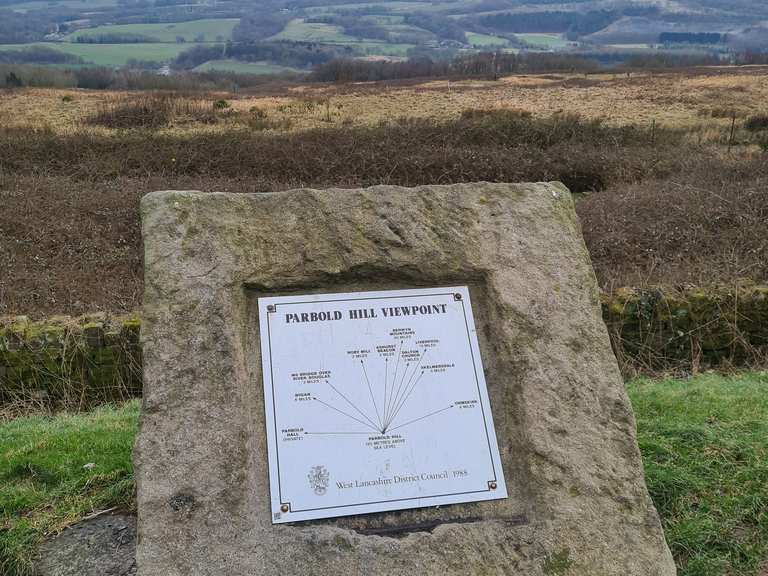 Parbold Hill Viewpoint Routes for Walking and Hiking | Komoot