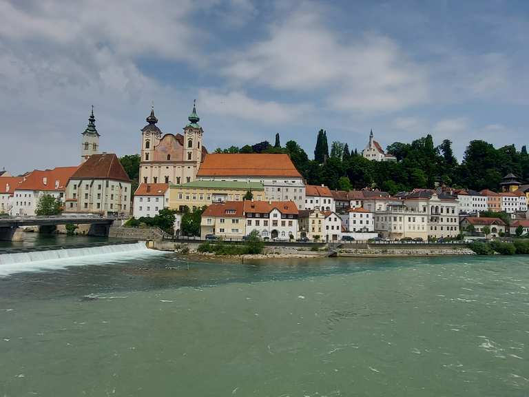 Blick auf Mündung Steyr-Enns - Cycle Routes and Map | Komoot