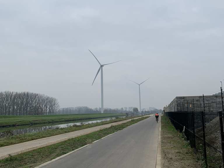 Fietspad langs het kanaal wiellerroutes en kaart | Komoot
