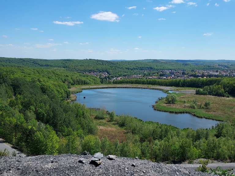 Steiler Anstieg zur Bergehalde Göttelborn : Radtouren und Radwege | komoot