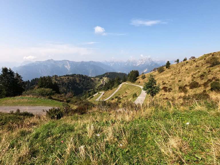 Saddle of Monte Zoncolan – Start of the steep section of Zoncolan loop ...