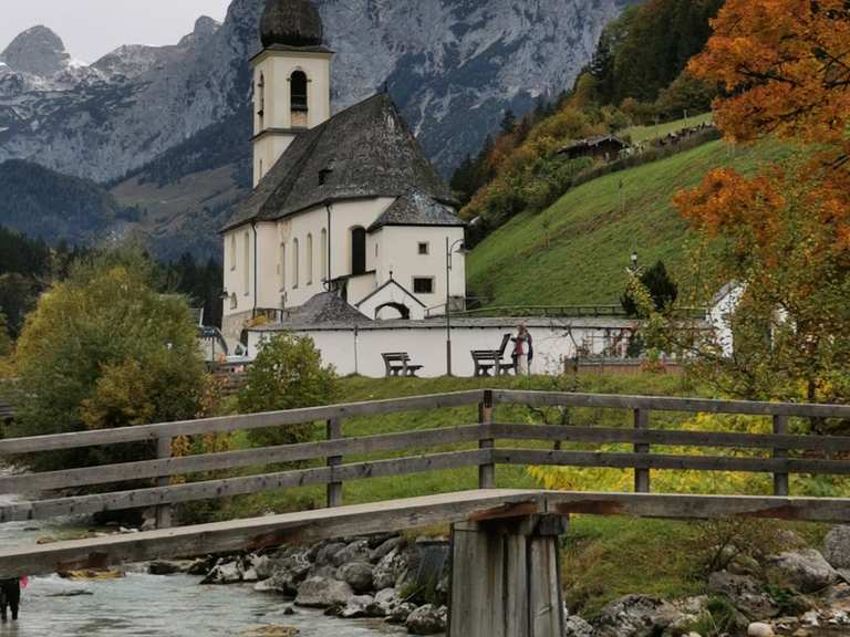 Brücke über Ramsauer Ache – Ramsauer Ache Runde von Ramsau bei ...