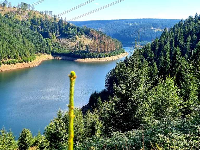 Blick auf das Unterbecken, Pumpspeicherwerk Goldisthal: Wanderungen und ...