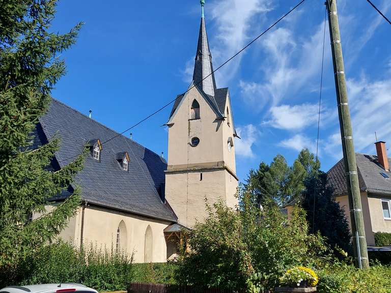 Alte kirche der Kirchengemeinde Altensalz. Hat tagsüber geöffnet, ein ...