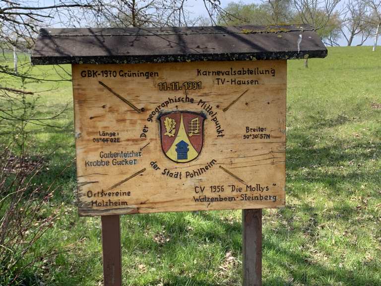 Geographischer Mittelpunkt von Pohlheim: Wanderungen und Rundwege | komoot