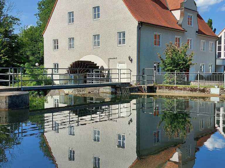 Stadtpark in Krumbach – Untere Mühle Rondje vanuit Krumbach (Schwaben ...