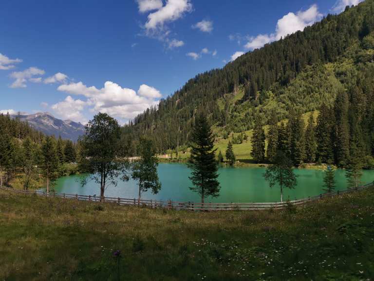 Entlang der Rosannaschlucht – ausblick zu Verwall See Runde von St ...