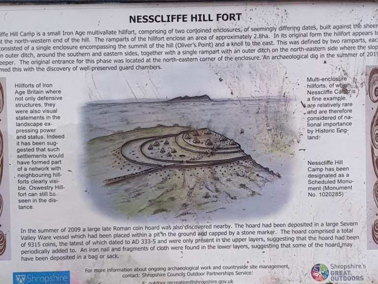 Nesscliffe Hill Fort Routes for Walking and Hiking | Komoot