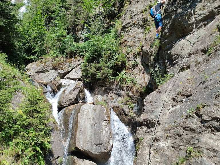 Wasserfall Talbach – Aussicht ins Tal Runde von Ramsau-Hippach ...