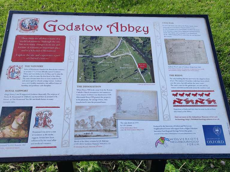Godstow Abbey: Wanderungen und Rundwege | komoot