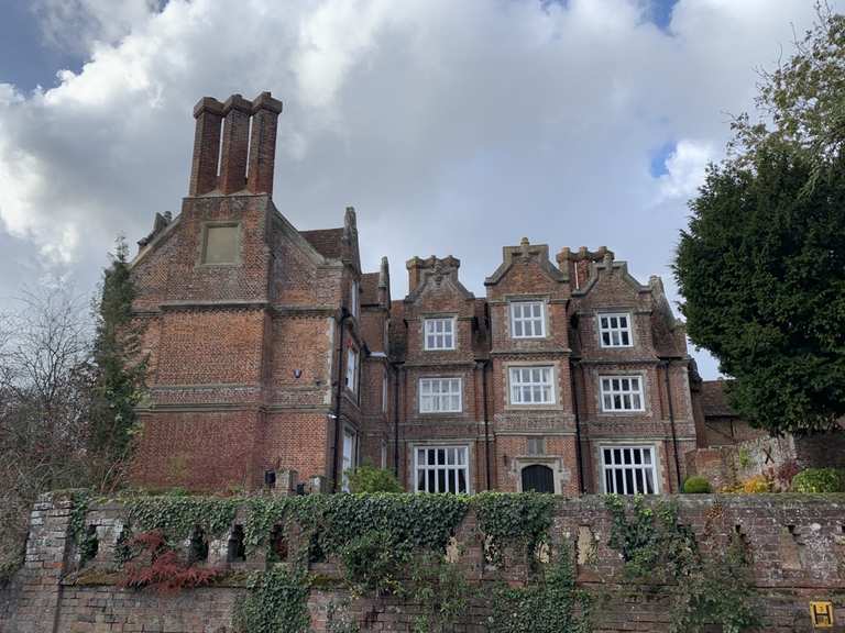 Ringlestone nach Hollingbourne Manor über Pilgrims Way — Kent Downs ...