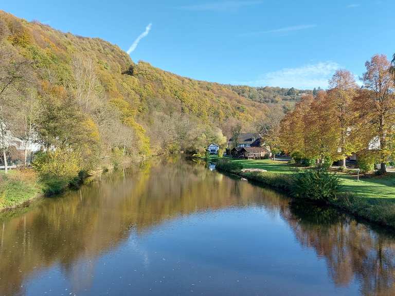 Die Wied in Waldbreitbach – Brücke über die Wied Runde von Roßbach ...