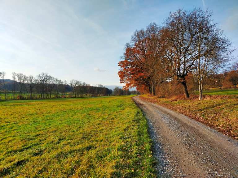 Radweg durch schöne Landschaft, komplett ohne Asphalt. : Radtouren und ...