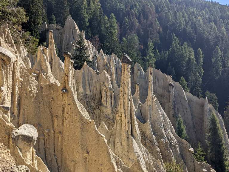 Erdpyramiden Percha: Wanderungen und Rundwege | komoot