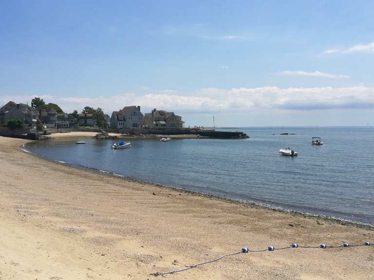 New Canaan naar Pear Tree Point Beach lus — Farfield County ...