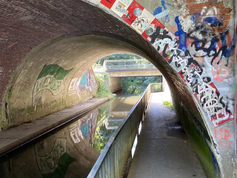 Bahnunterführung am Huder Bach : Radtouren und Radwege | komoot