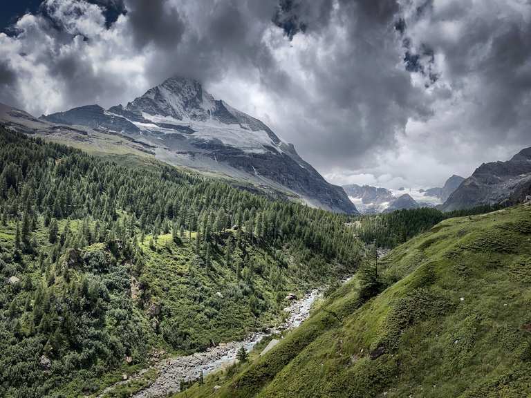 Beautiful section along the Zmut river - Zermatt, Visp | Mountaineering ...