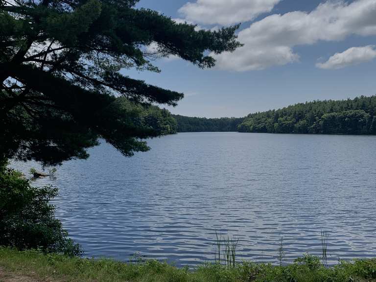 Green Blazed and Reservoir Trails loop — Middlesex Fells Reservation ...