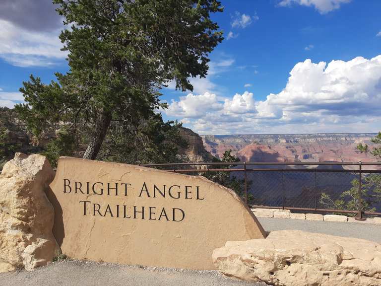 Visitor Center & Mather Point to Bright Angel Trailhead via Rim Trail ...