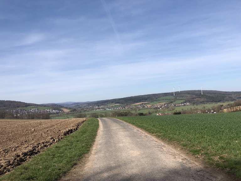 Great view of the Kinzig valley and the Vogelsberg - Mountain Bike ...