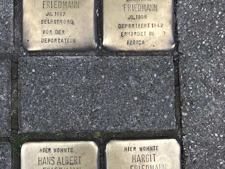 Stolpersteine Fam. Friedmann: Wanderungen und Rundwege | komoot