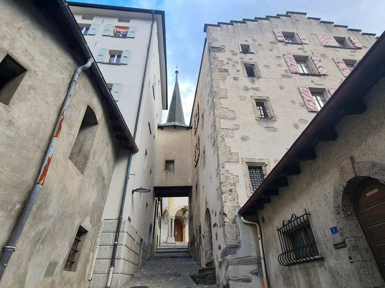 Altstadt von Visp: Wanderungen und Rundwege | komoot