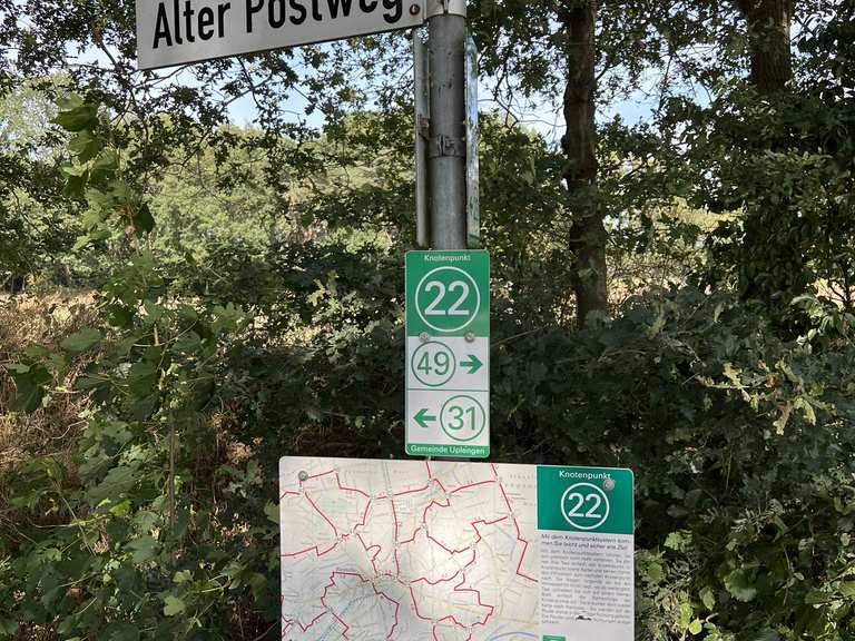 Knotenpunkt 22 / Alter Postweg : Radtouren und Radwege | komoot