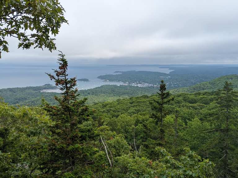 Ocean Lookout via Megunticook Trail loop — Camden Hills State Park ...