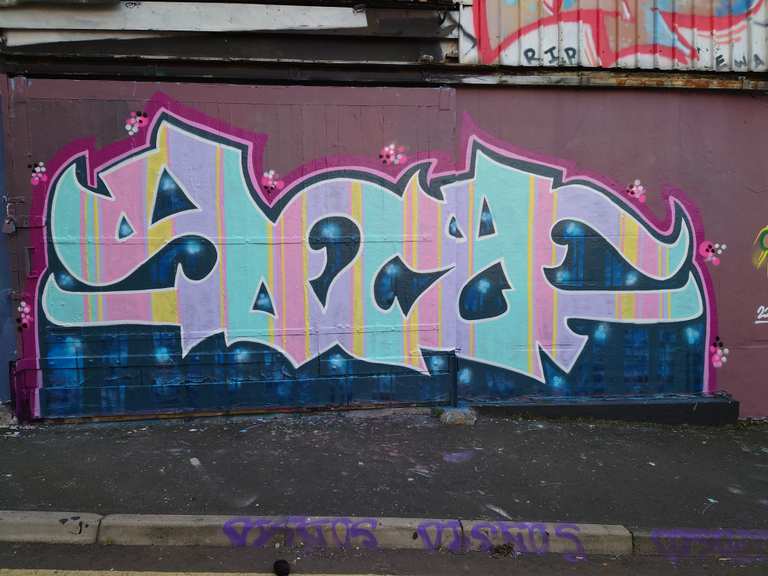 Ouseburn graffiti wall - Cycle Routes and Map | Komoot