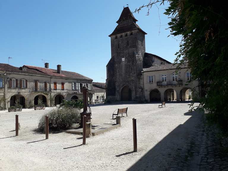 La Bastide d'Armagnac loop from Monguilhem | Rennrad-Tour | Komoot