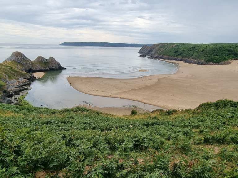 Three Cliffs Bay & Pennard Burgruinen Rundweg vom Gower Heritage Centre ...